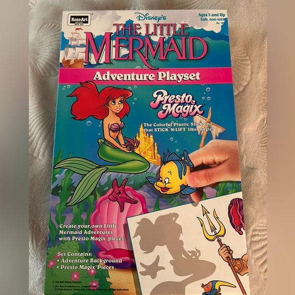 Rose Art | Toys | Vintage 9s Little Mermaid Adventure Playset Presto ...